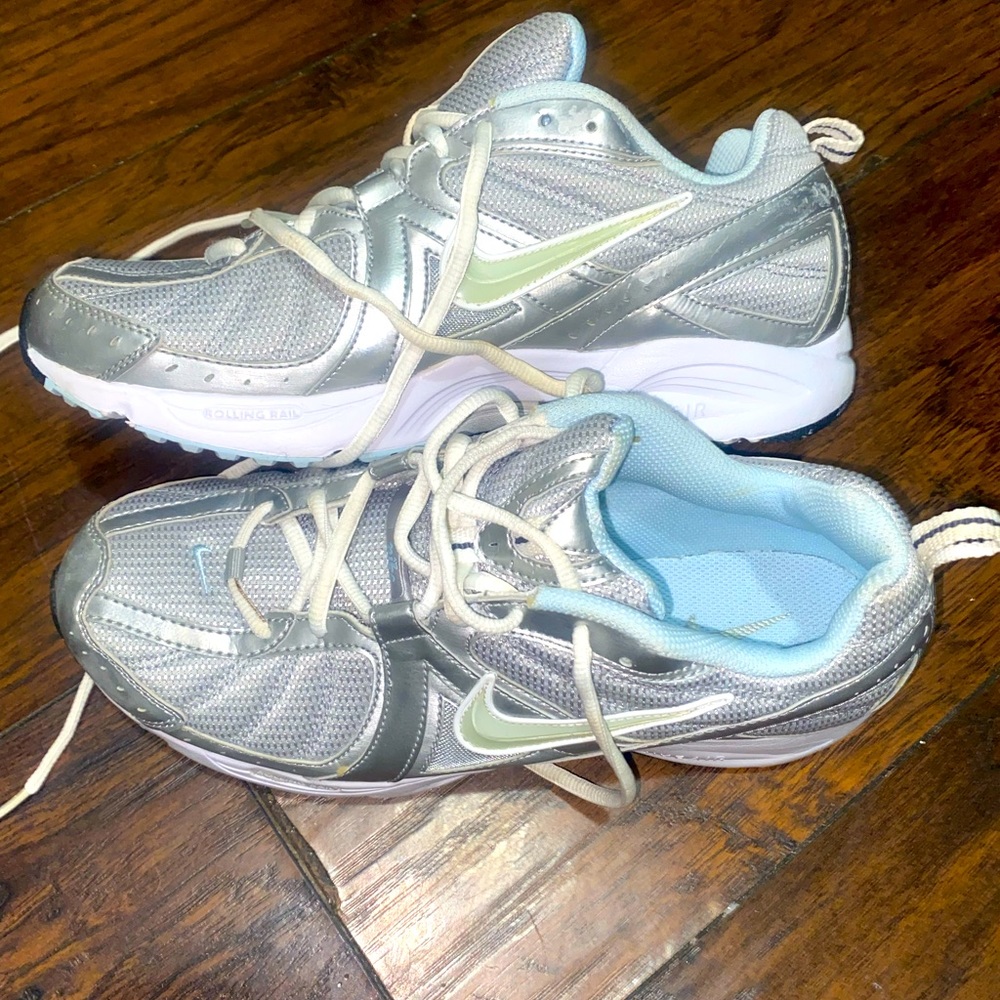 Nike Air Vitality Walk Metallic Silver Walking Shoes-… - Gem